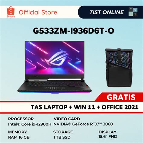 Jual Asus Rog Strix Scar G Zm I D T O I H Gb Tb Rtx Gb Shopee Indonesia