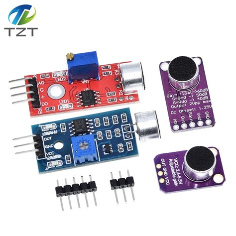 Tzt Sound Sensor Module Sound Control Sensor Max4466 Max9814 Switch Detection Whistle Switch
