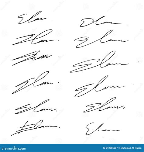 Letter E Signature Ideas For Document Certificates Stock Image Illustration Of Symbol Sign