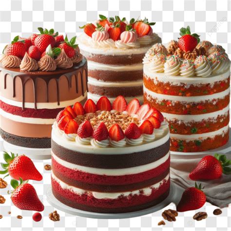 딸기 맛으로 만든 케이크의 3d 이미지 일부 케이크의 3d 이미지 약간의 딸기가 첨가되어 딸기 맛으로 만들어졌습니다 케이크 Png 일러스트 및 이미지 에 대한 무료