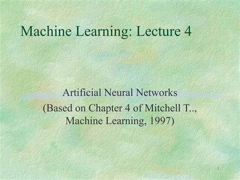 This Is A Ai Topic Neural Network Ml Lecture 4 Ppt