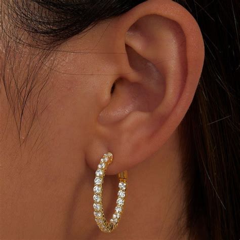 Lafonn Simulated Diamond Oval Hoop Earrings Ben Garelick