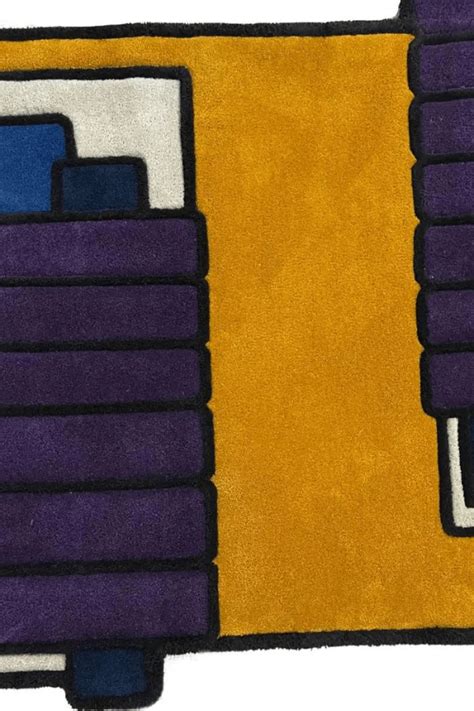 cosmo grid shape handcrafted rug