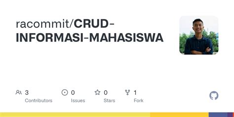 Github Racommit Crud Informasi Mahasiswa
