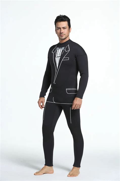3 мм Мужской непрерывный костюм для серфинга дайвинга костюм с длинными рукавами брюки для