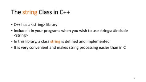 The String Class Ppt