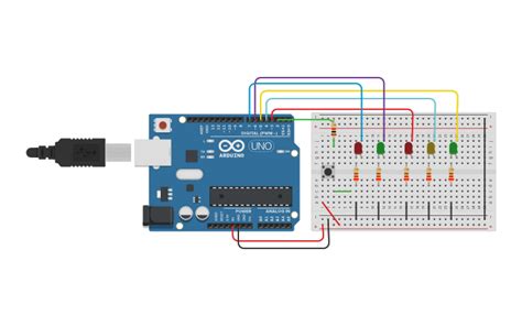 Circuit Design Semáforo Tinkercad
