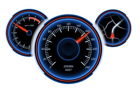 Car Dashboard Gauges Round Speedometer Graphic By Microvectorone