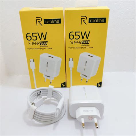 CHARGER REALME ORIGINAL 100 65W SUPER VOOC USB TYPE C ADAPTOR DAN KABEL REALME ORIGINAL ASLI