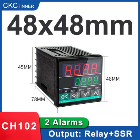 Dual Output Ssr And Relay Ch102 Ch402 Ch702 Ch902 2 Alarms Lcd Digital Pid Inligent Temperature