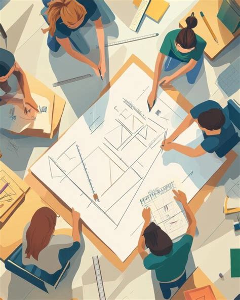 collaborative design session premium ai generated image