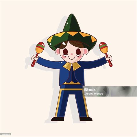 Ilustración De Elementos Temática Mexicana Y Más Vectores Libres De