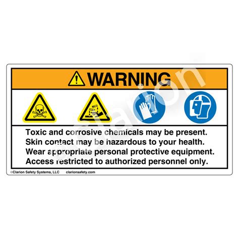 Chemical Hazard Labels Clarion Safety Systems