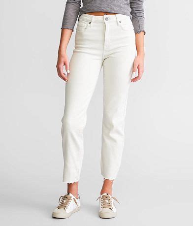 Womens Cream Jeans Buckle