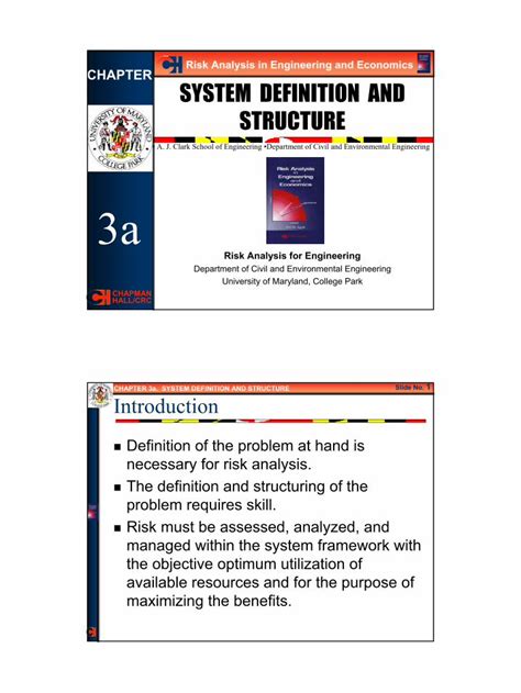 Pdf Risk Analysis For Engineering Courses Ence620 Lectures Chapter3a