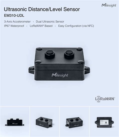 Milesight Ultrasonic Distance Sensor Em310 Udl Mcci