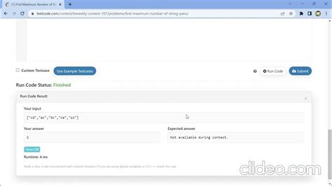 A Leetcode Biweekly Contest 107 Find Maximum Number Of String Pairs Problem Solution 24th