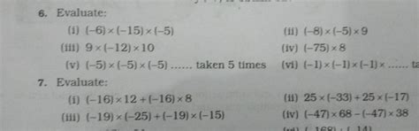 Evaluate I 6 Times 15 Times 5 Ii 8 Times 5 Times 9