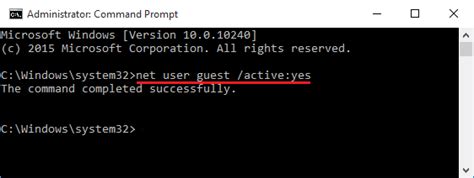 How To Enable The Hidden Guest Account In Windows 10 Password Recovery