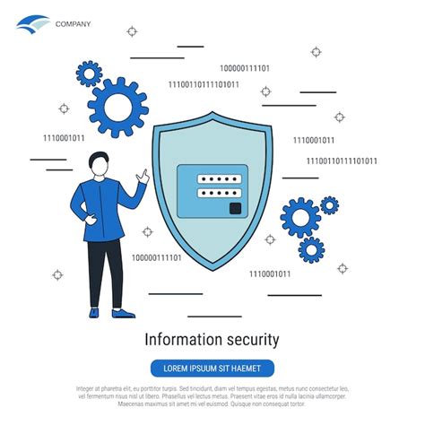 Premium Vector Information Security Data Protection Access Control Flat Design Style Vector