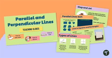 Parallel And Perpendicular Lines PPT Teaching Slides Teach Starter