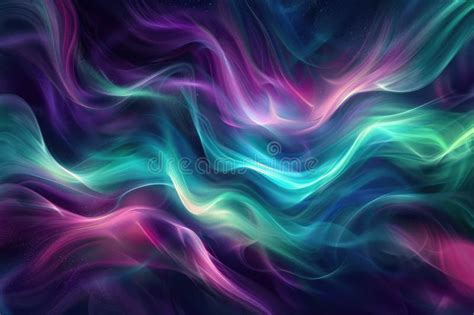 Neon Waves With Vibrant Colors Dynamic Flow Creating A Futuristic Visual Experience Aig62