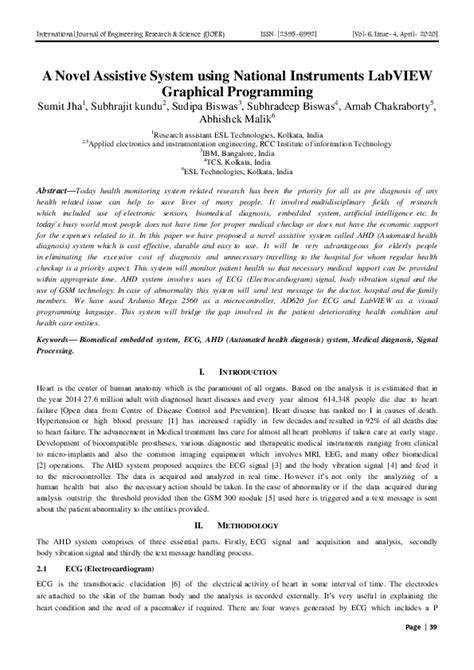 Pdf A Novel Assistive System Using National Instruments Labview Graphical Programming Applied