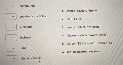 Solved Compounds 1 Carbon Oxygen Nitrogen