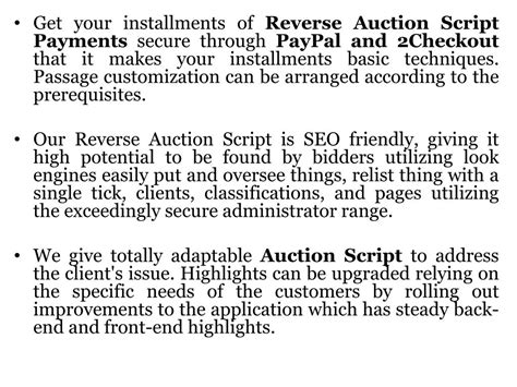 Ppt Auction Script Reverse Auction Script Auction Php Script