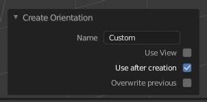 Transform Orientations Blender Manual