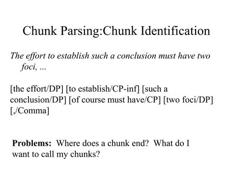 Ppt Chunkshallow Parsing Powerpoint Presentation Free Download Id