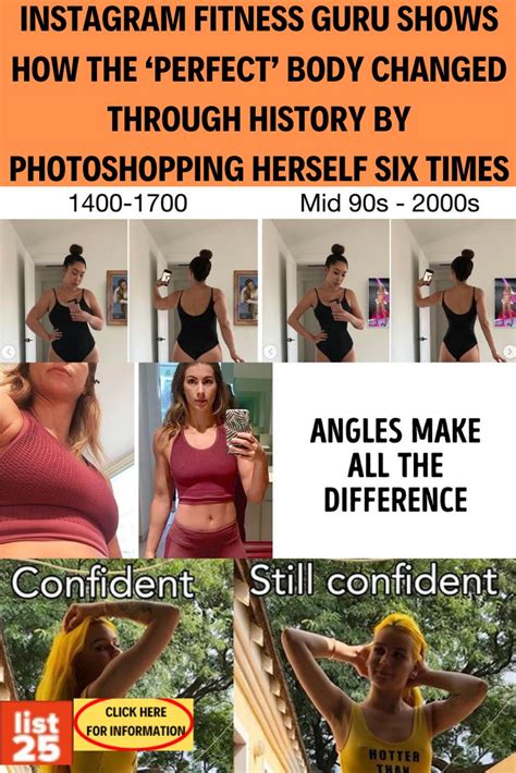 Evolution Of The Perfect Body Instagram Fitness Guru Reveals The