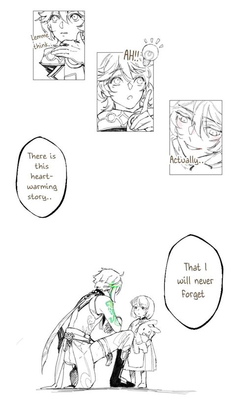 Extremely Cute Pg Rated Xiao X Aether Doujin By Shinnie Read Left To Right Reposted With