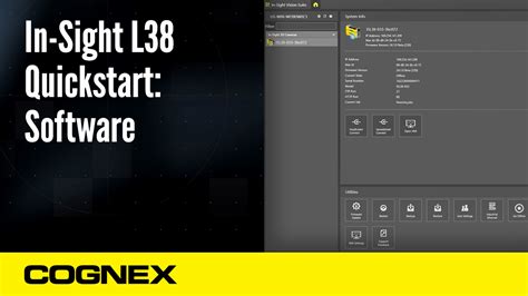 In Sight L38 Quickstart In Sight Vision Suite Cognex