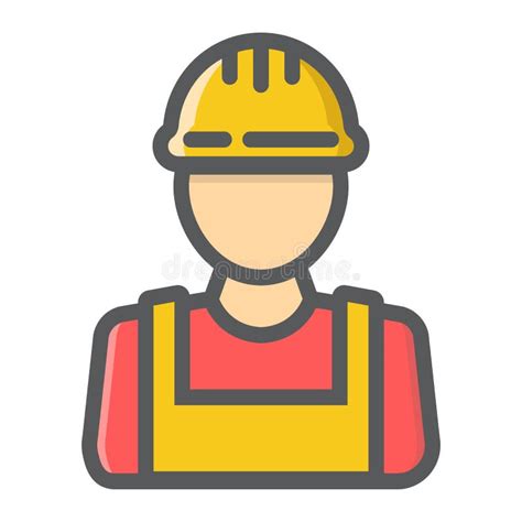 Builder Filled Outline Icon Build And Repair Stock Vector Illustration Of Engineering Repair