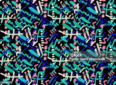 추상 원활한 패턴 기하학적 모양입니다 현대 미술 회화 현대 미술 곡선에 대한 스톡 벡터 아트 및 기타 이미지 곡선 굽은