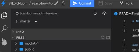 github loicnuom react interview created with stackblitz ⚡️