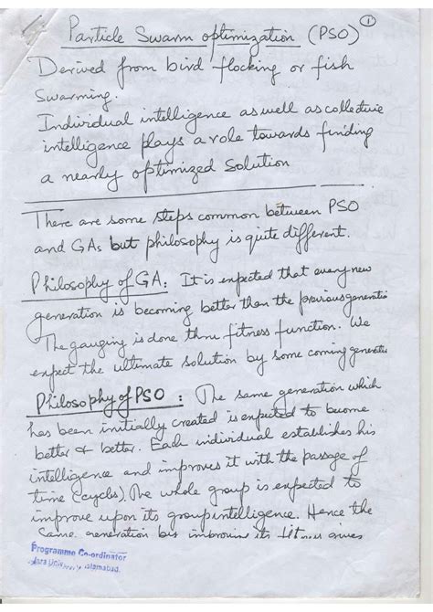 Solution Particle Swarm Optimization With Matlab Code Studypool