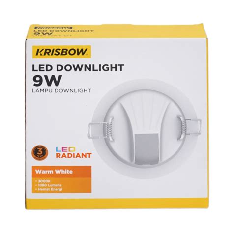 Jual Krisbow Lampu Downlight Led Shell Inbow Watt Warm White Terbaru