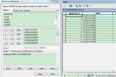 Arcgis 按属性查询（截取字符串总结） Select By Attributearcgis Select By Attributes选择