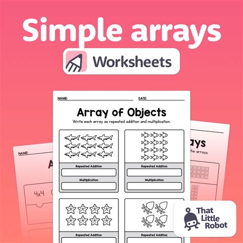 Sample Space Arrays Worksheets That Little Robot