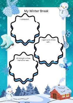 My Winter Break Worksheets By Teach With Marilena Tpt