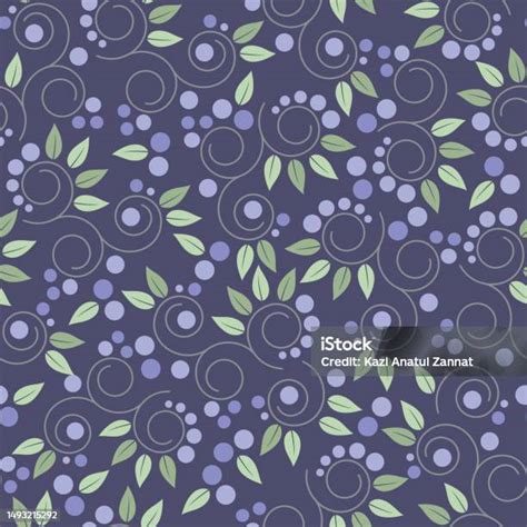 전체적으로 꽃무늬 이음매 없는 표면 패턴이 미적 나뭇잎 물방울 무늬 및 소용돌이의 무리로 인쇄되었습니다 절묘한 꽃꽂이 0명에 대한 스톡 벡터 아트 및 기타 이미지 Istock