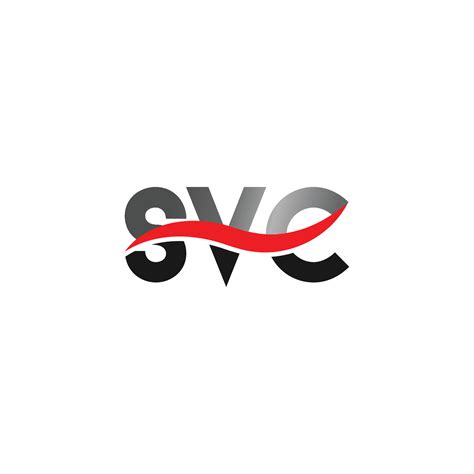 Monogram Letter Svc Modern Initial Logo Design Svc Linked Circle