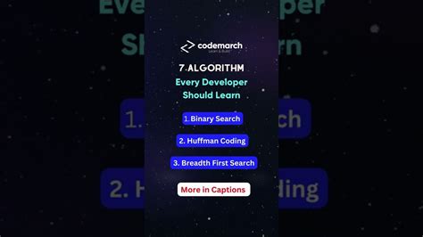 Algorithm Every Developer Should Learn Full Stack Development Codemarch 🤩 Youtube