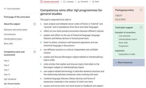 Screenshot Of The Digital Interactive Multimodal Subject Curriculum Download Scientific Diagram
