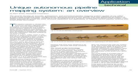 Pdf Technical Unique Autonomous Pipeline Mapping System An · Positionit Augsept 2010