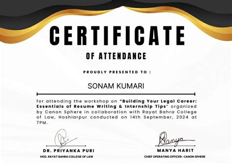 sonam kumari on linkedin workshop legalcareer internshiptips
