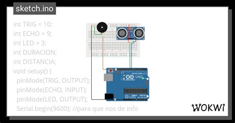 Sensor Aparcamiento Con Buzzer Wokwi ESP32 STM32 Arduino Simulator