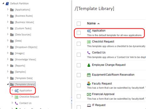 Create An Application Template